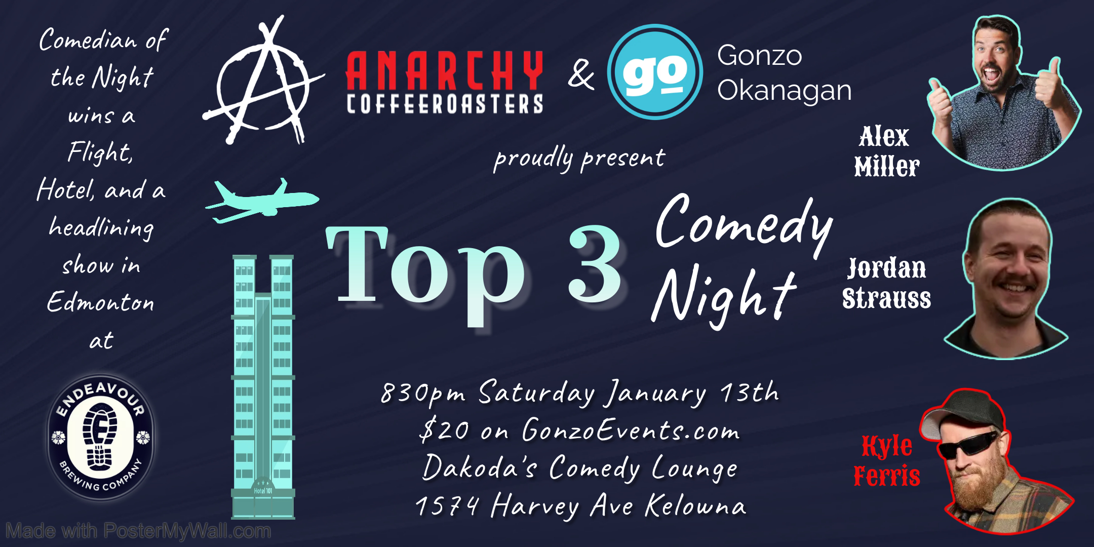 Kelowna's Top Comics take part in a "Top 3 Comedy Night" Showdown ...